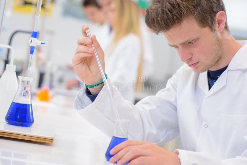 Man in the lab stock image. Image of observation, knowledge - 174011907