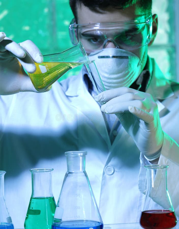 Man in the laboratory stock image. Image of male, laboratory - 4936913