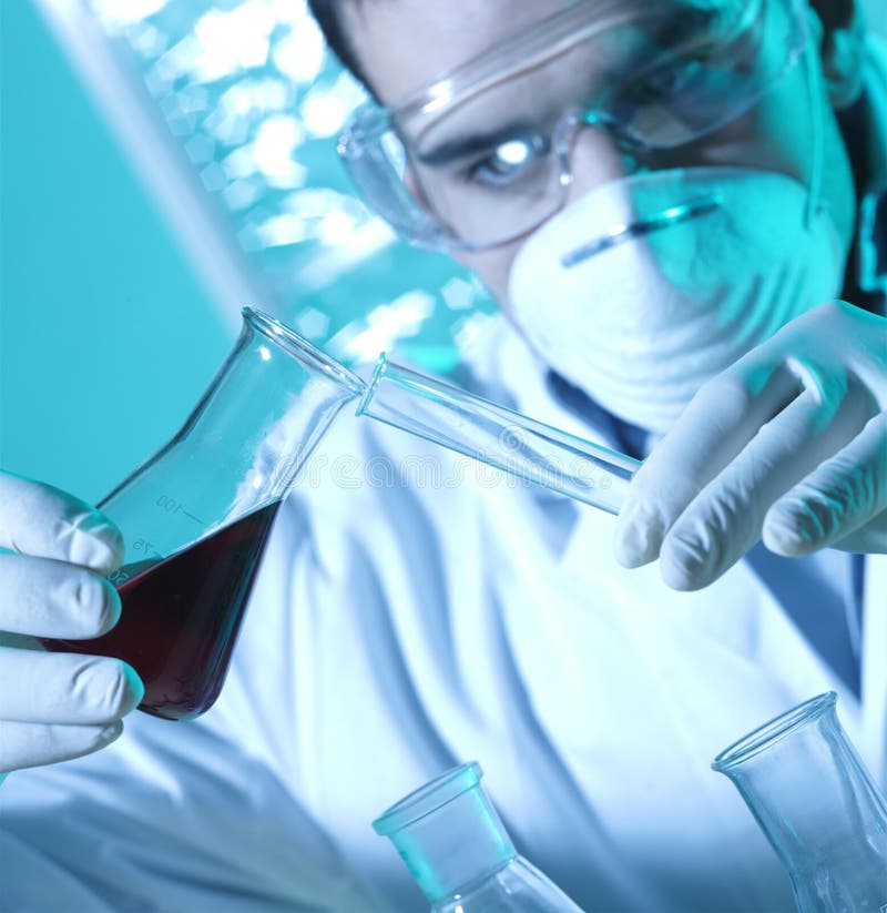 Man in the laboratory stock photo. Image of professional - 4937584