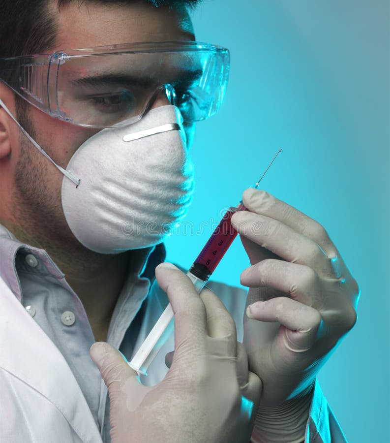 Man in the laboratory stock photo. Image of service, face - 4937690