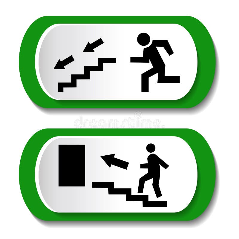 Man ladder icon stock vector. Illustration of safety - 57073635