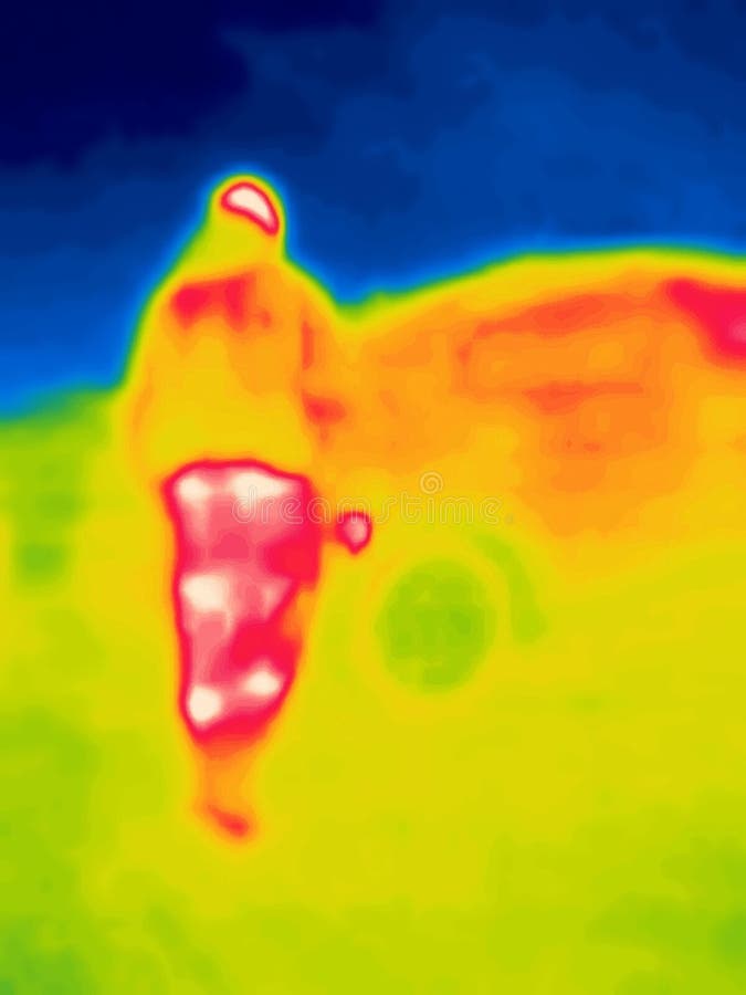 The Man with the Lantern Infrared Stock Photo - Image of lantern ...