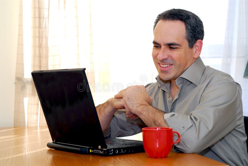 Man with laptop stock photo. Image of investment, future - 1579782
