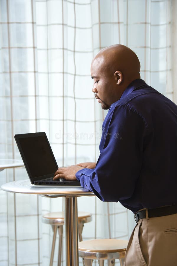 Man on laptop. stock photo. Image of portrait, 071115a0131 - 4489248