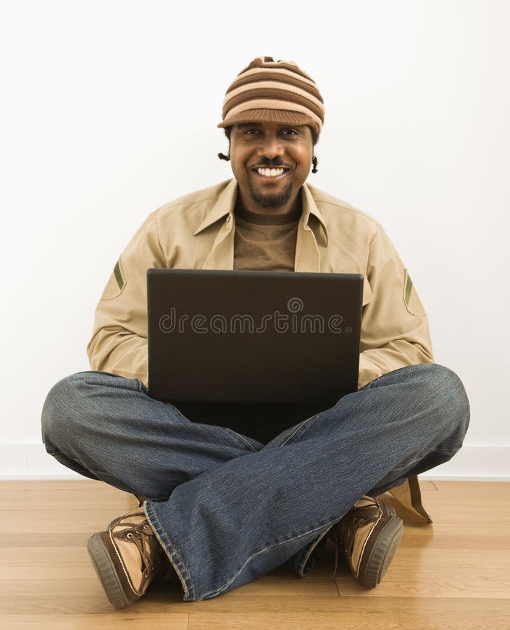 Man on laptop. stock photo. Image of portrait, 071115a0131 - 4489248
