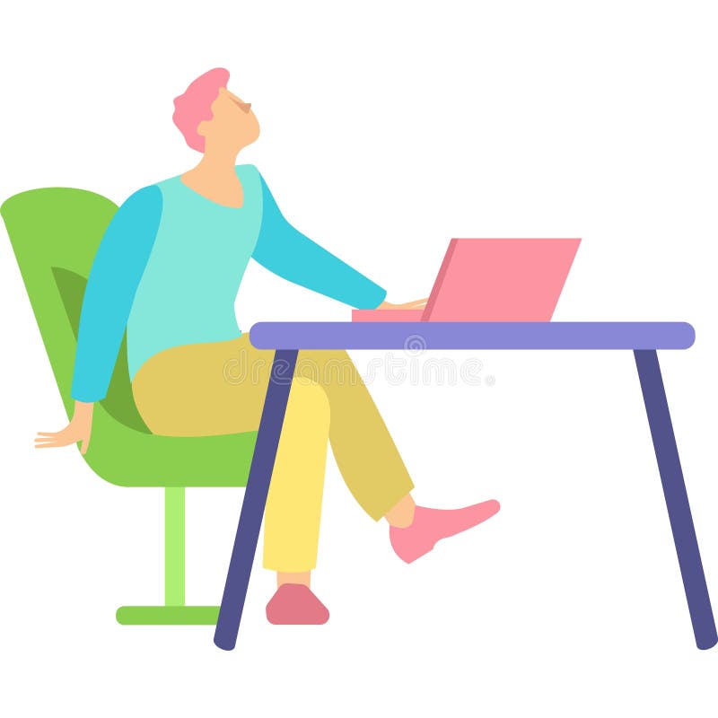 Man Computer Desk Icon Stock Illustrations – 17,754 Man Computer Desk ...