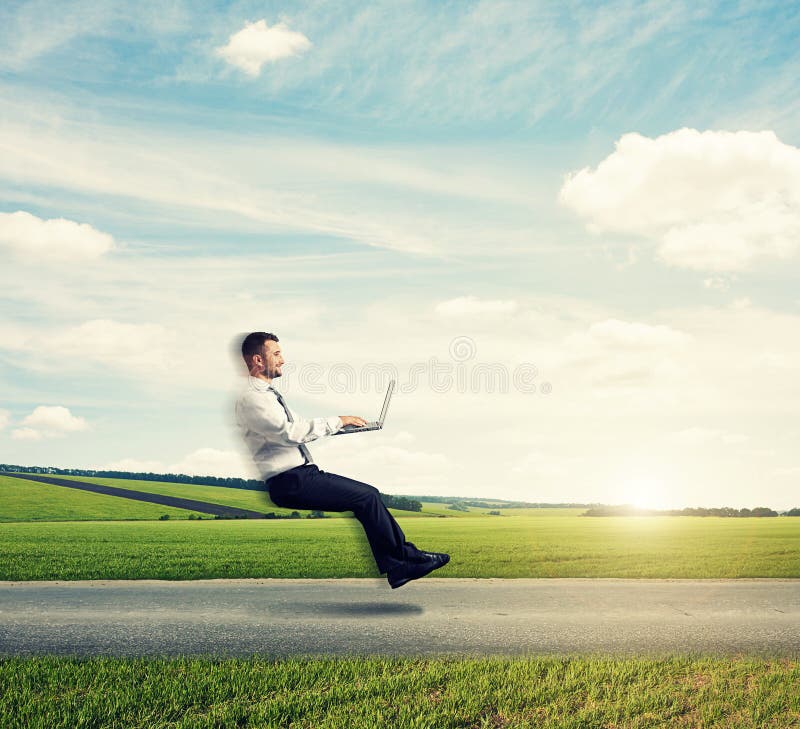 Laptop flying stock photo. Image of notebook, equipment - 32089884