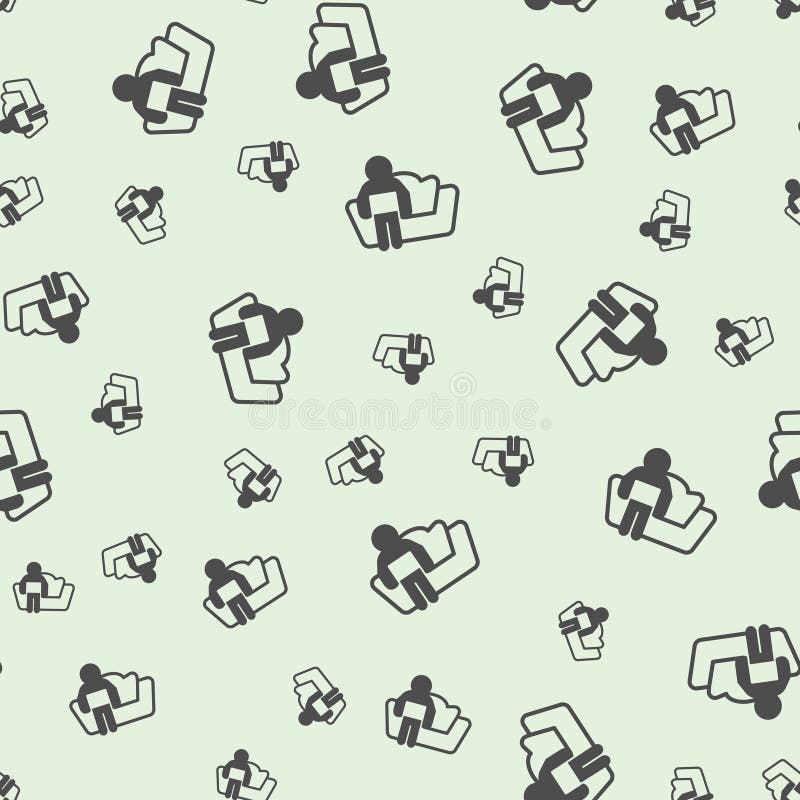 Man with Laptop on Sofa Solid Seamless Pattern, Remote Work Theme ...