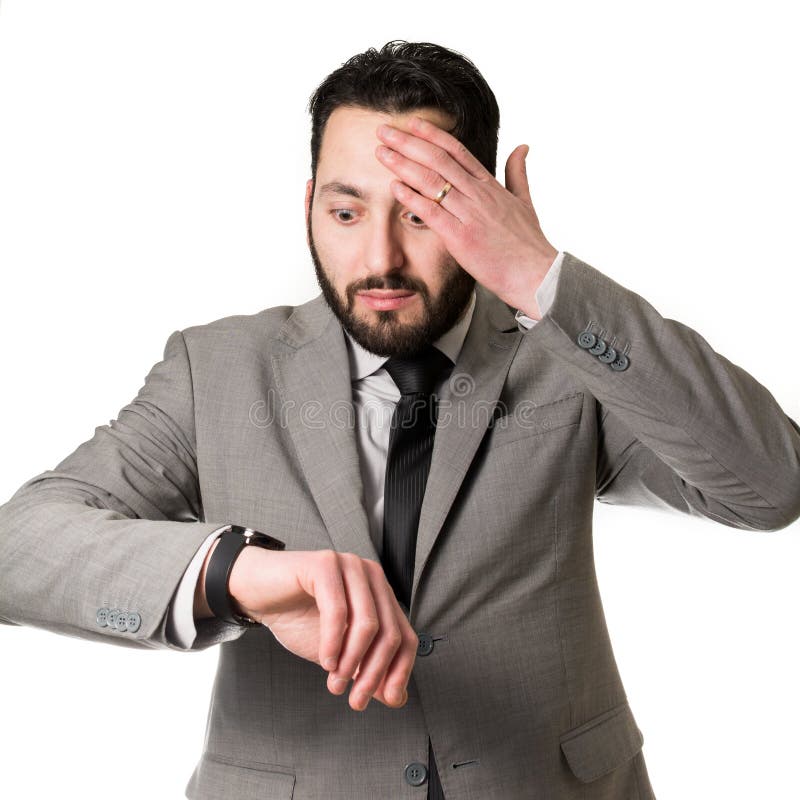 Man in late stock photo. Image of meeting, time, worker - 50717390