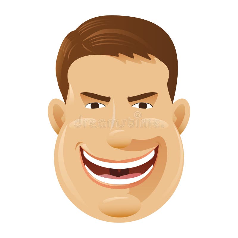 Man Laughing. Vector Illustration Decorative Design Stock Vector ...