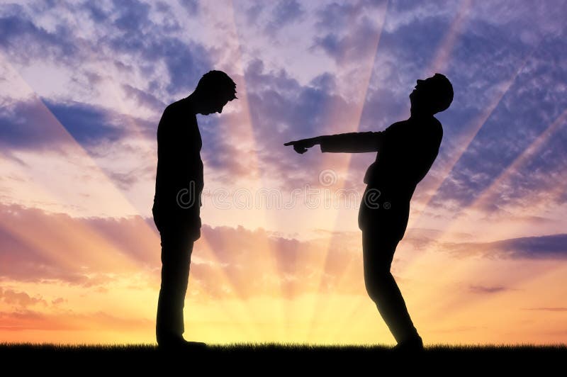 Concept of Bullying and Ridicule Stock Photo - Image of finger, boss ...