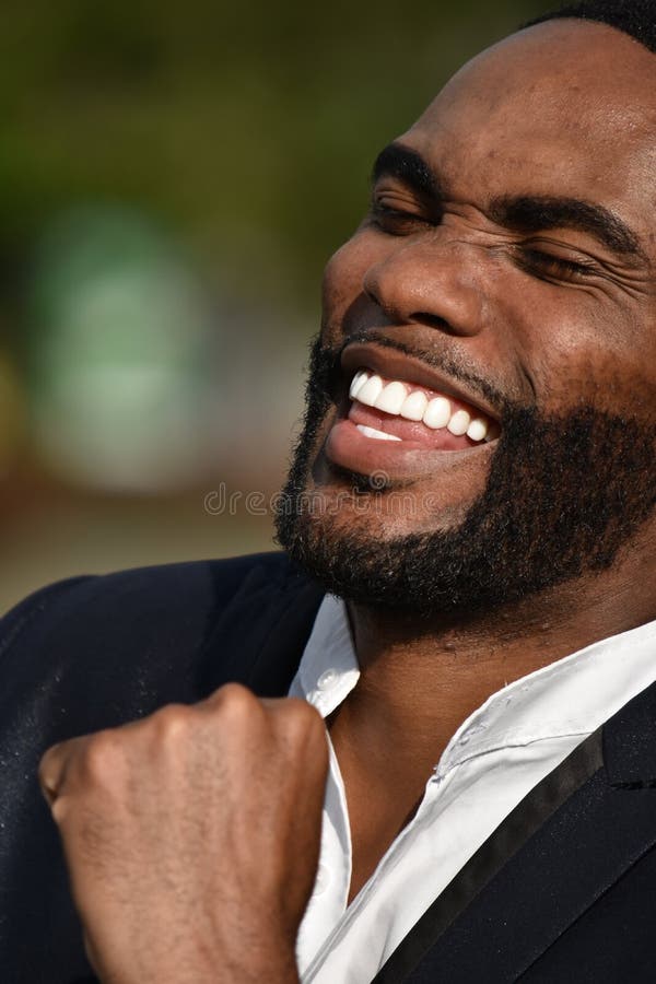 A Man and Laughter stock image. Image of adult, comedic - 261273491
