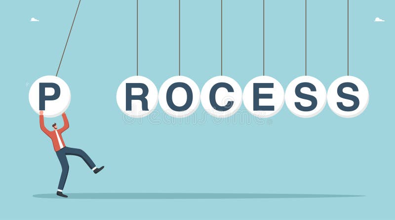 Man launches process balls stock vector. Illustration of button - 319792280