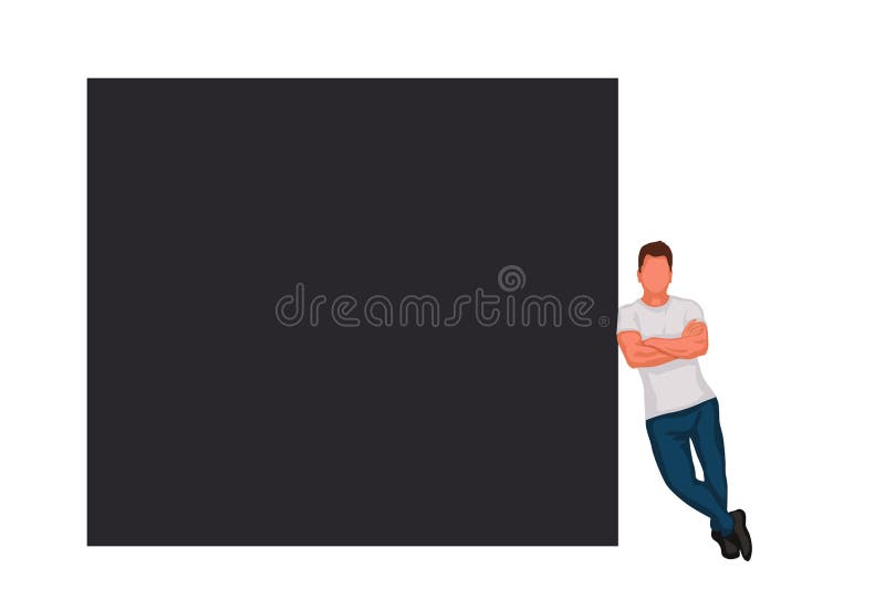 Man Leaned Stock Illustrations – 185 Man Leaned Stock Illustrations ...