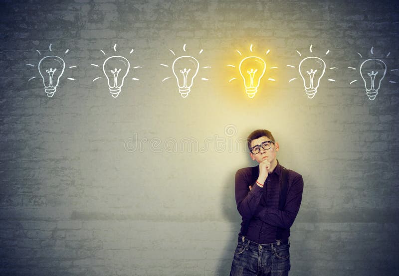 Solution Idea Advertising Background Little Girl Stock Image - Image of ...