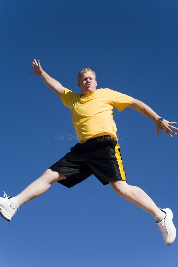 Man leaping in the air stock photo. Image of high, black - 11231272
