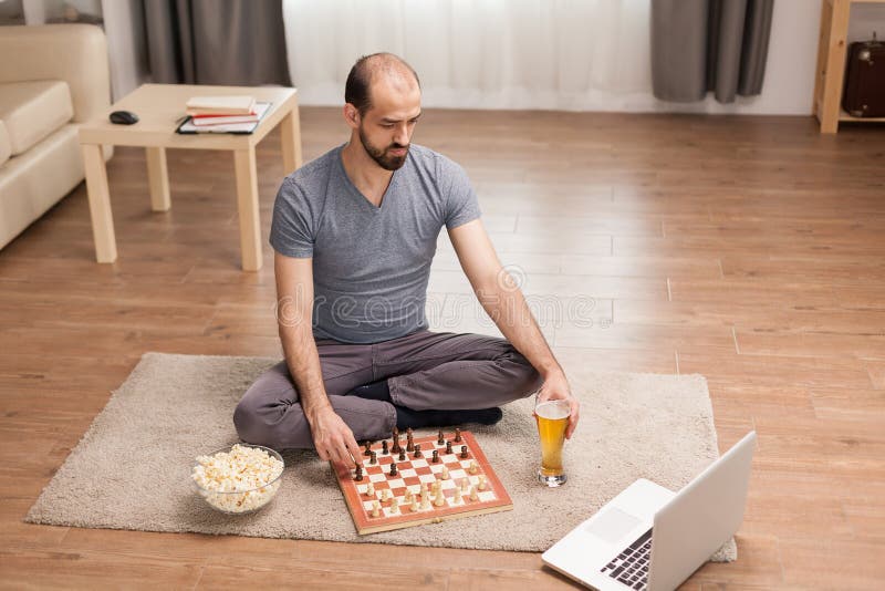 Man Learning Chess from His Friend Stock Image - Image of chatting ...