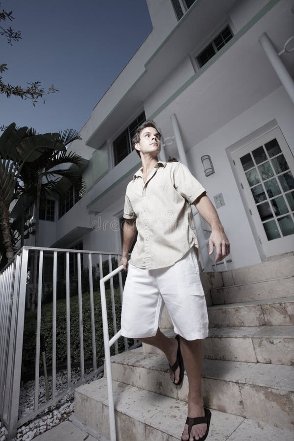 Man leaving stock photo. Image of wide, angle, rail, leaving - 13079876