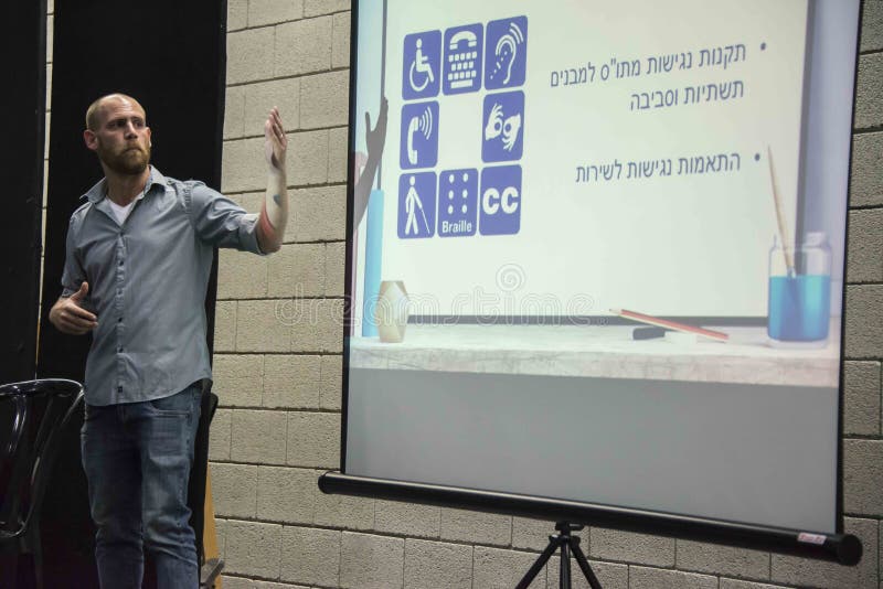 Lecture man editorial stock photo. Image of presentation - 103950758