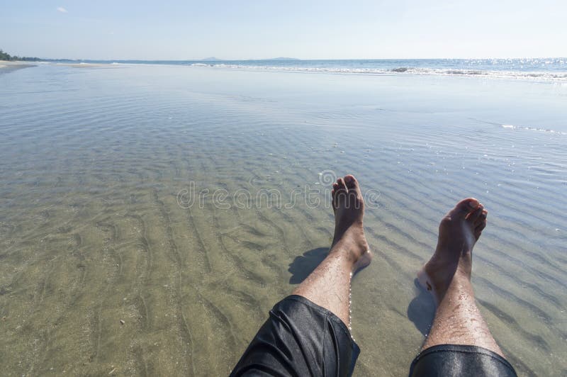 Man legs stock image. Image of skin, summer, piece, sand - 41781507