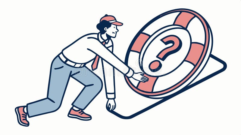 Man with Lifebuoy, Help and Rescue Concept Vector Design Generative AI ...