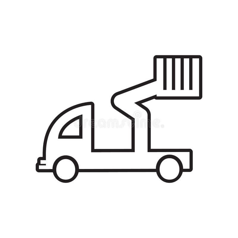 Man Lift Truck Icon. Element Of Constraction Tools For Mobile Concept ...