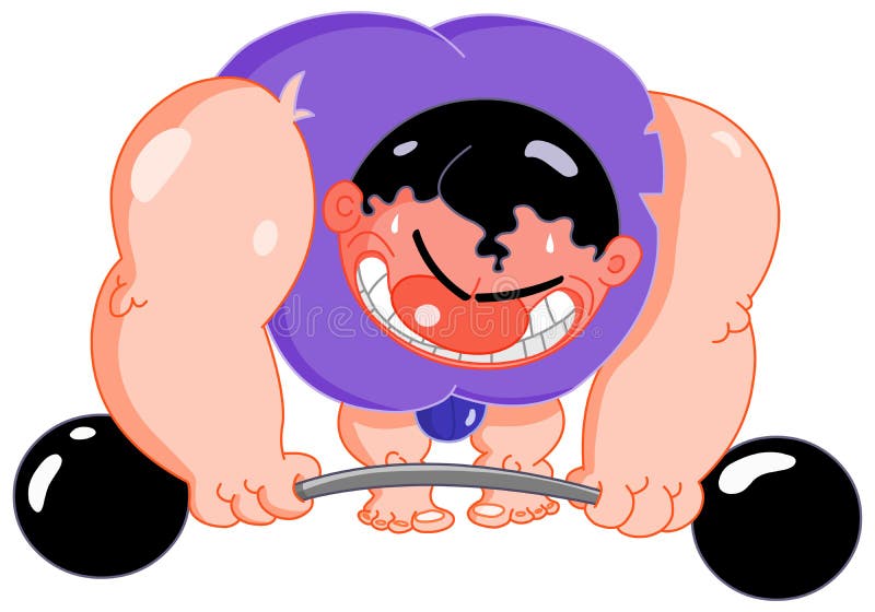 Cartoon Superman with Huge Chest Stock Vector - Illustration of cartoon ...