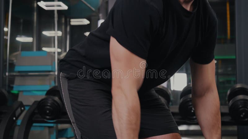 Man Lifting, Workout Dedication, Exercise Discipline Stock Footage ...