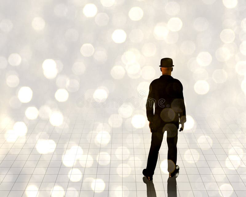 Man in light stock illustration. Illustration of calm - 13324297