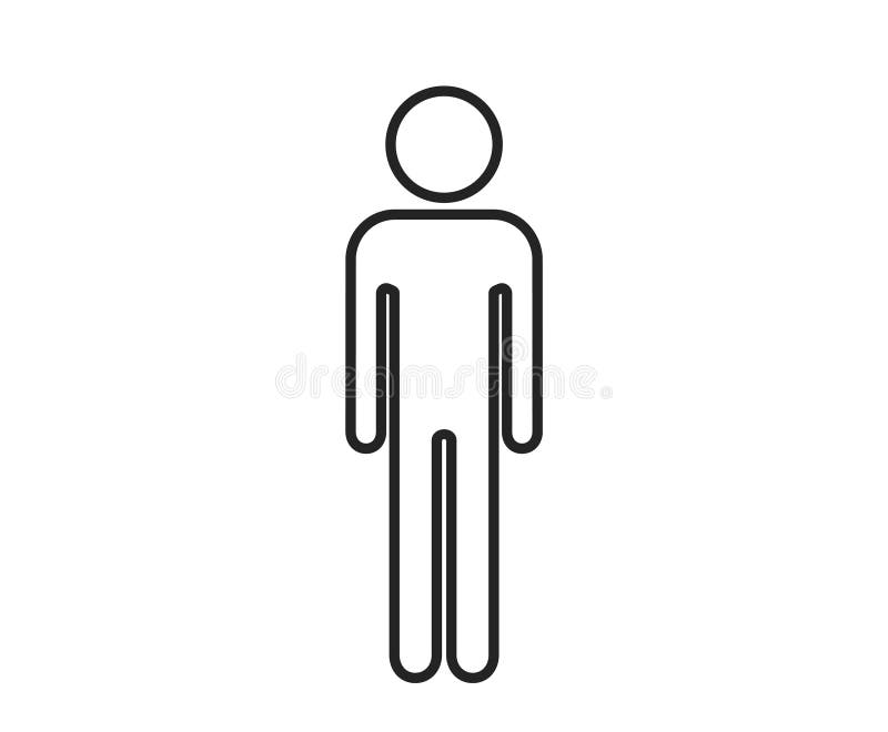 Man Line Icon. Person Sign. Web Design Symbol and Infographic Element ...
