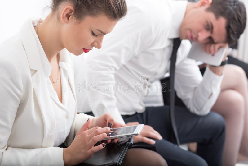 Man in line for interview stock photo. Image of manager - 66846640