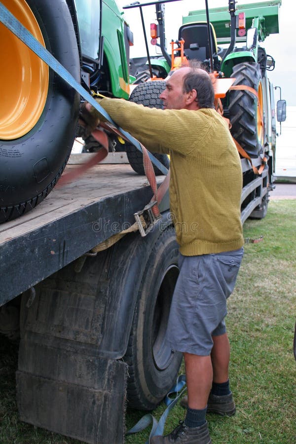 Man loading tractor stock image. Image of prepare, agricultural - 22867251