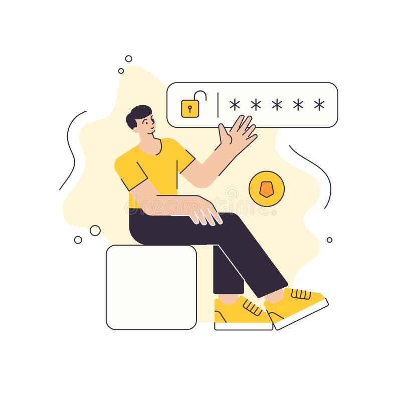 Site Security Signs Icon Set of Outline Types. Isolated Vector Sign ...