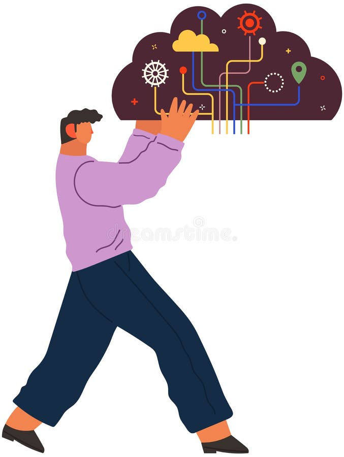 Man with Logical, Analytical, Strategic Thinking Mental Mindset Type ...