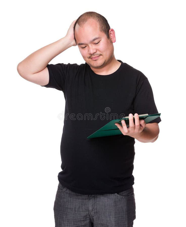 Man Look File Scratch Head Stock Photos - Free & Royalty-Free Stock ...
