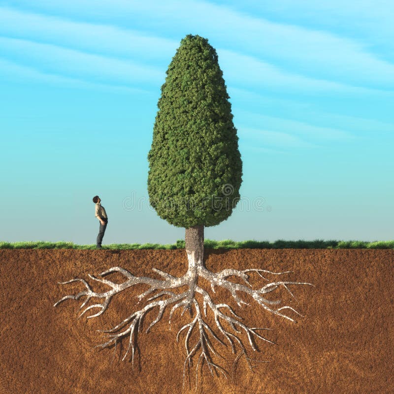 Big Tree Roots Silhouette Roots Stock Illustrations – 154 Big Tree ...