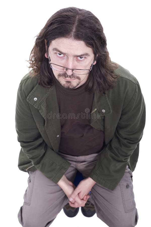 A man looking bad stock photo. Image of long, face, glasses - 9095230