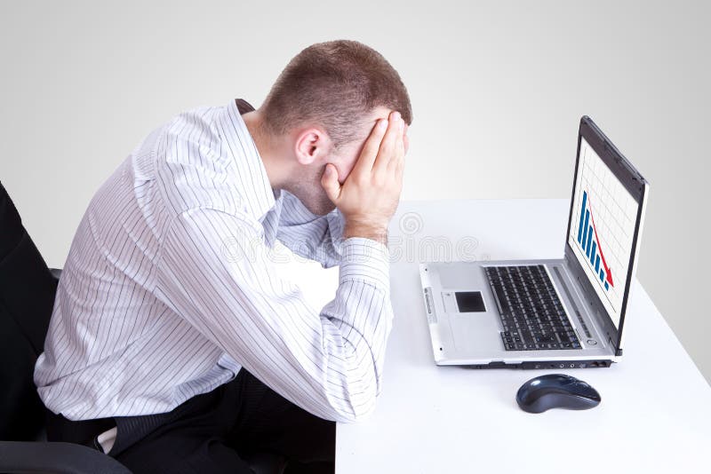 Man Looking At A Bad Chart Results Stock Photo - Image of financial ... Man Looking At A Bad Chart Results Stock Photo - Image of financial ...