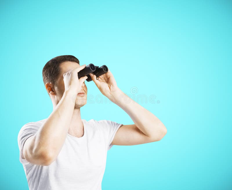 Man Looking Binoculars Stock Photos - Download 6,065 Royalty Free Photos