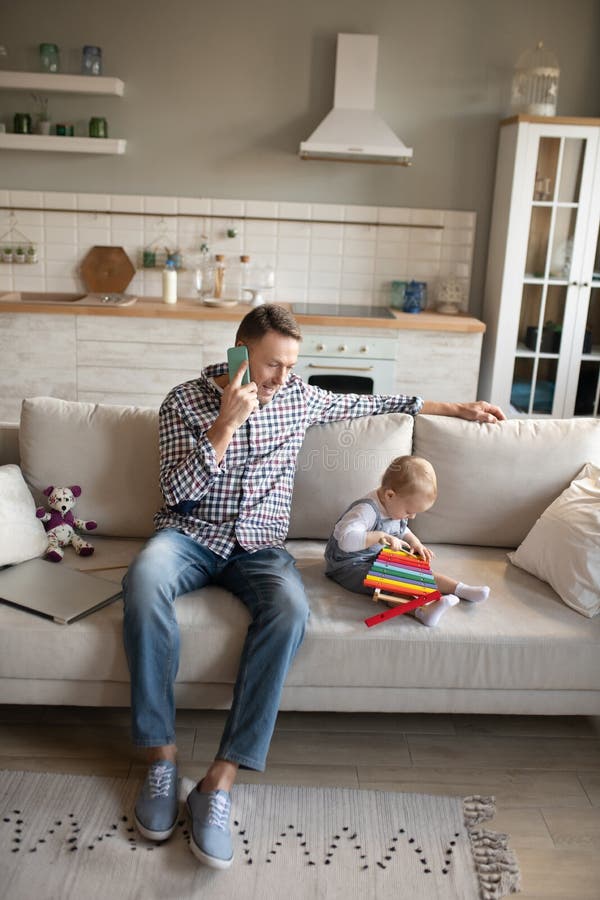 Man Looking Busy while Speaking on the Phone Stock Photo - Image of ...