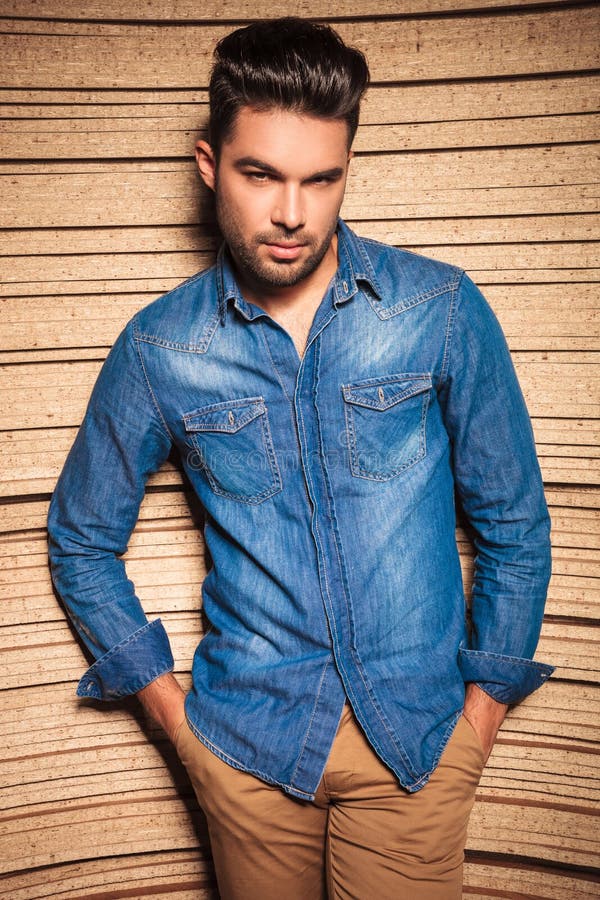 Man Looking at the Camera with Both Hands in Pockets Stock Photo ...