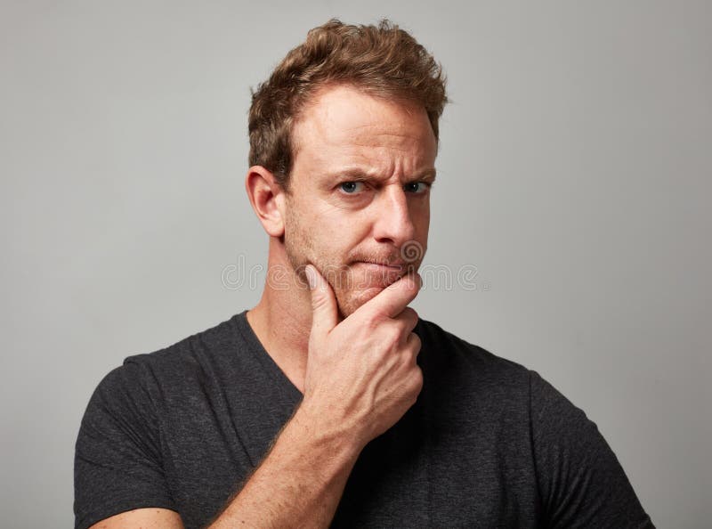 Man looking camera. stock photo. Image of handsome, emotions - 80985590