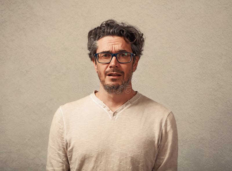 Man looking camera. stock photo. Image of feelings, human - 81353084