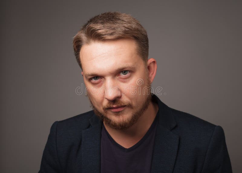 Man Looking at Camera with a Sad Look Stock Photo - Image of portrait ...