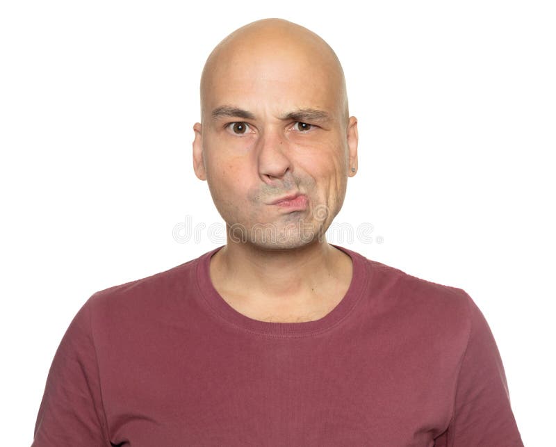 Man Looking at Camera with Suspicious Stock Image - Image of indecisive ...