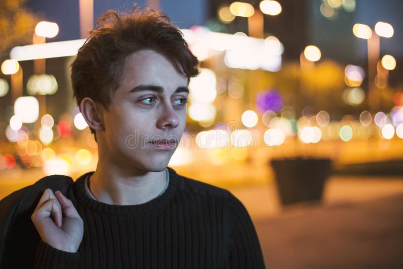 Man Looking in the Distance Stock Image - Image of young, urban: 43000063