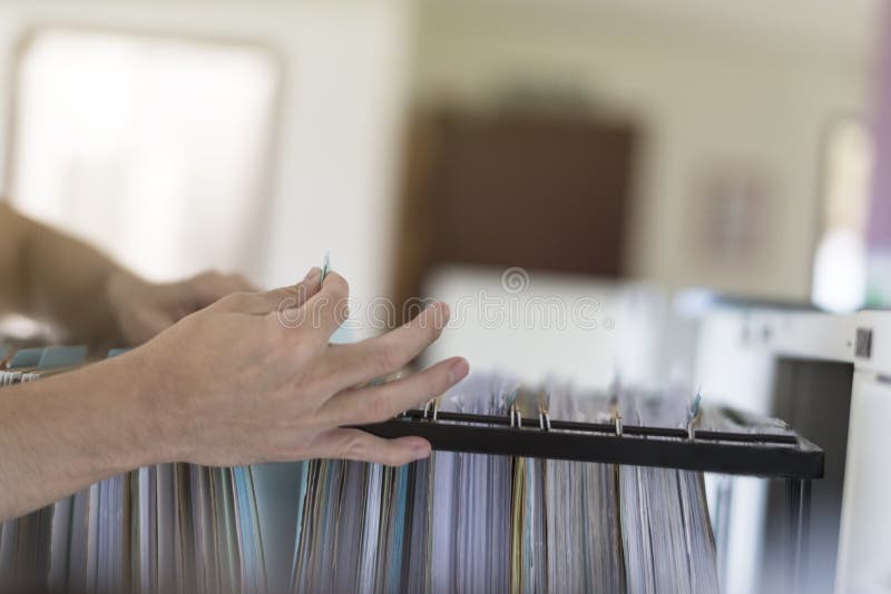 File drawer stock image. Image of office, paper, paperwork - 4614073