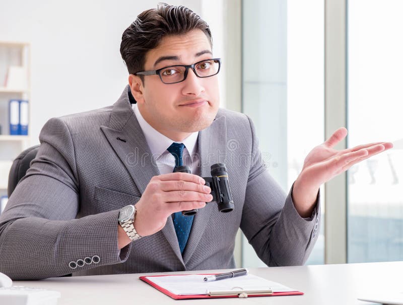 Man Looking for Errors and Mistakes in Report Stock Image - Image of ...