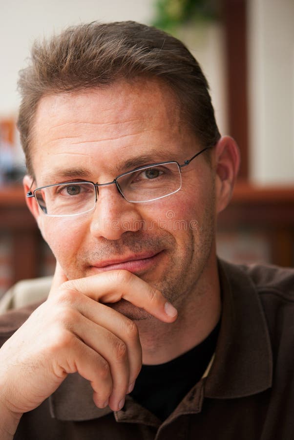 Man looking forward stock photo. Image of person, contemplative - 31753666