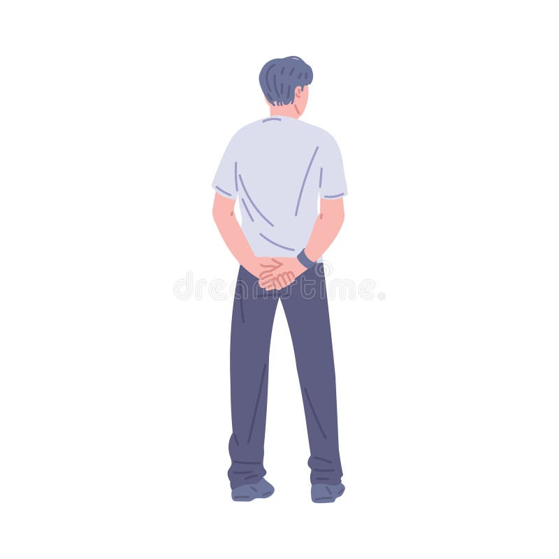 Back Behind Folded Hand Stock Illustrations – 21 Back Behind Folded ...